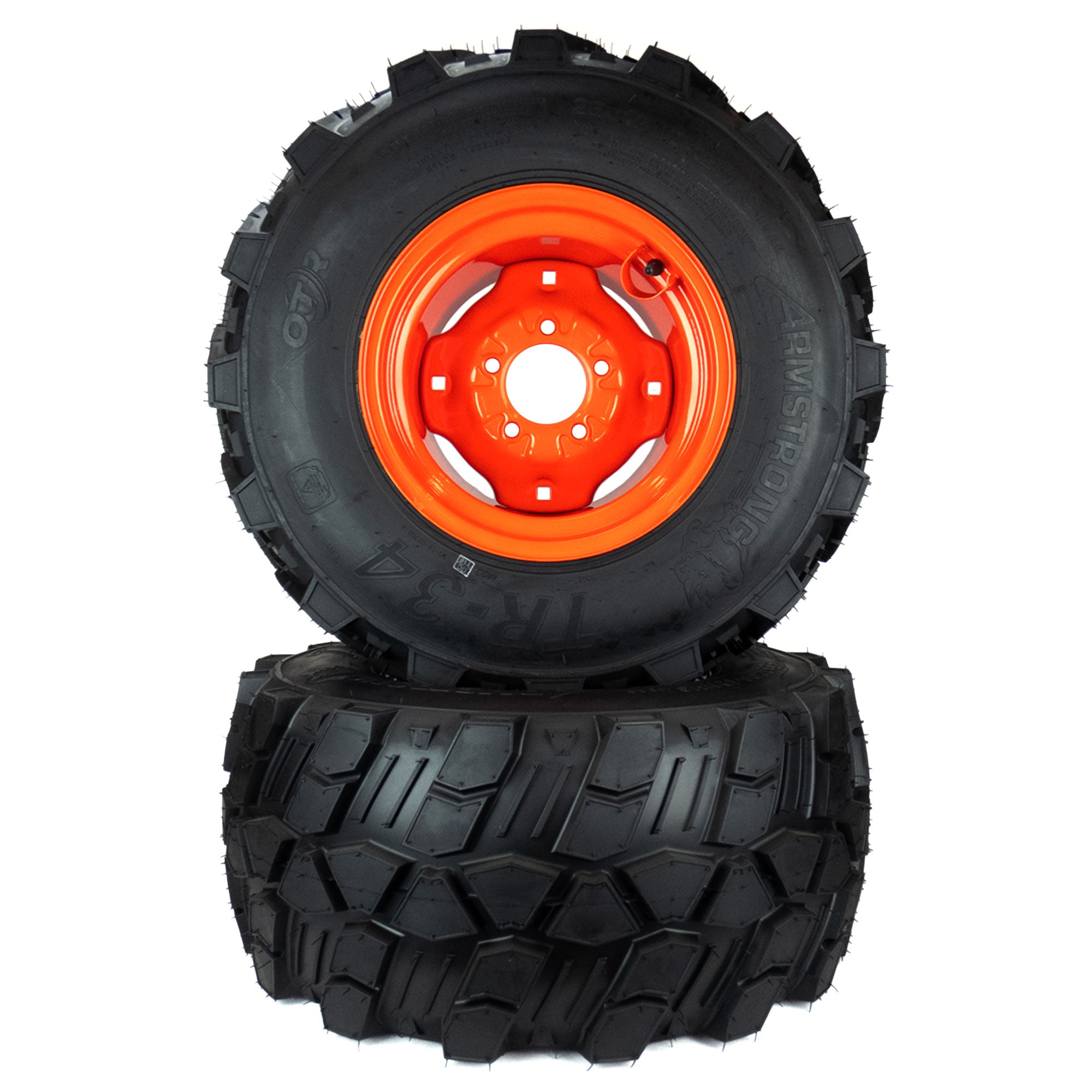 (2) Aggressive Tire Assemblies 26x12.00-12 Fits Kubota BX Series K2561 ...