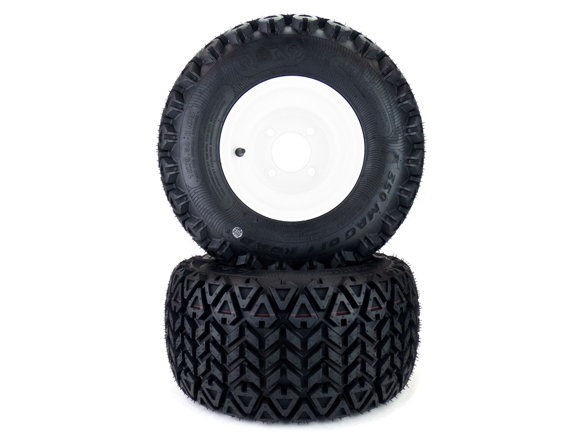 (2) All Terrain Tire Assemblies 18x9.50-8 Fits Toro TimeCutter eXmark ...