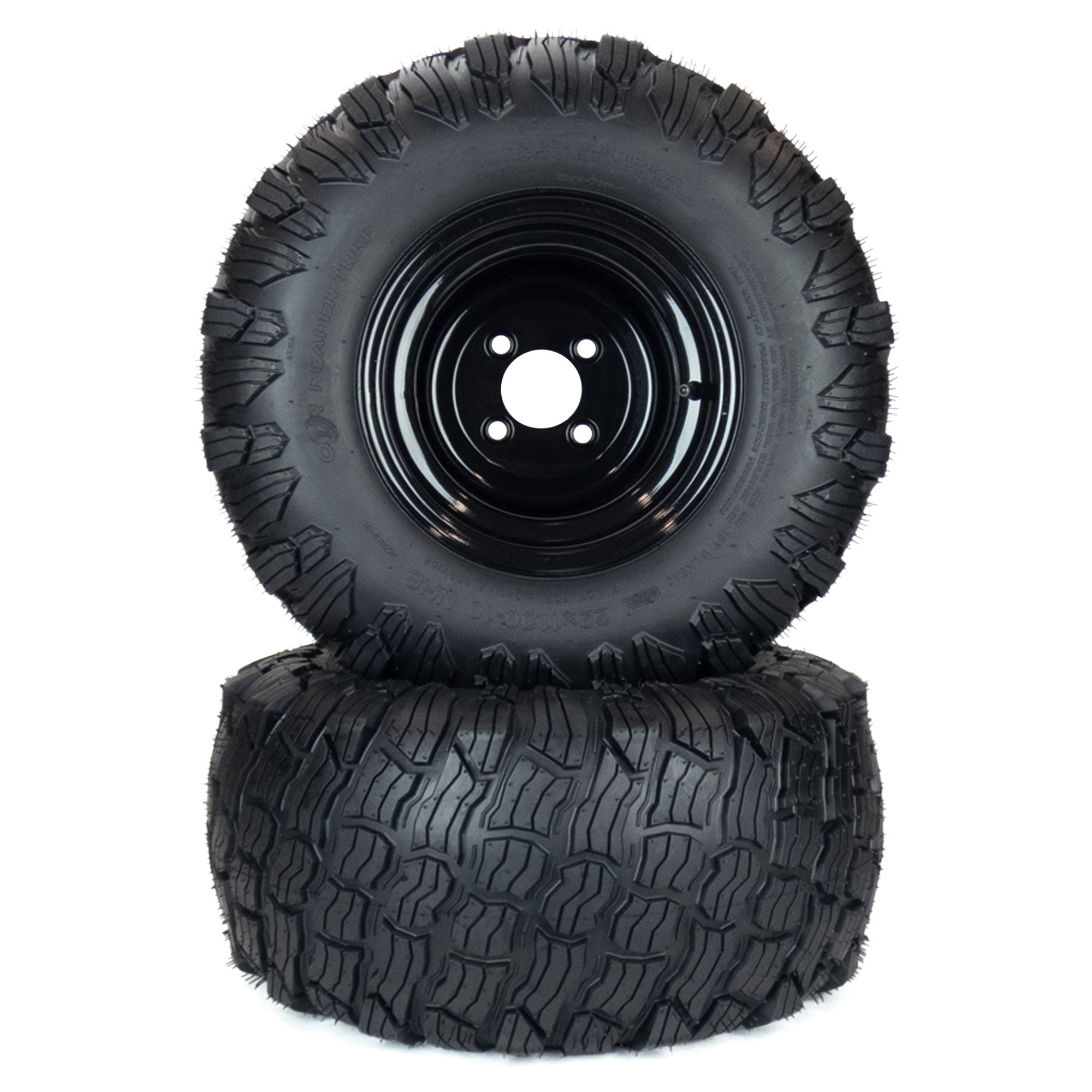 (2) Reaper Turf Tire Assemblies 22x11.00-10 Fits Hustler Raptor XDX 54 ...