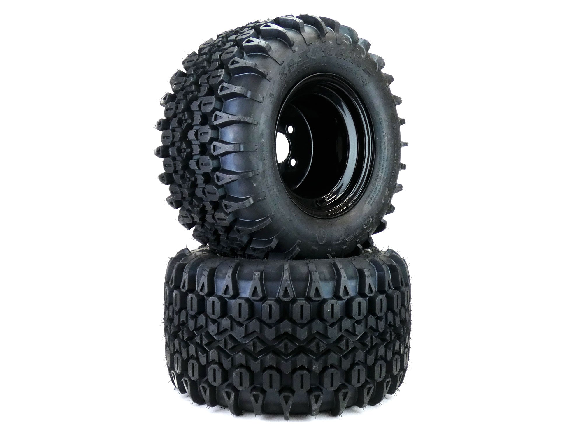 (2) Aggressive Deep Lug Wheel Assemblies for BigDog Alpha MP 54 60 20x ...