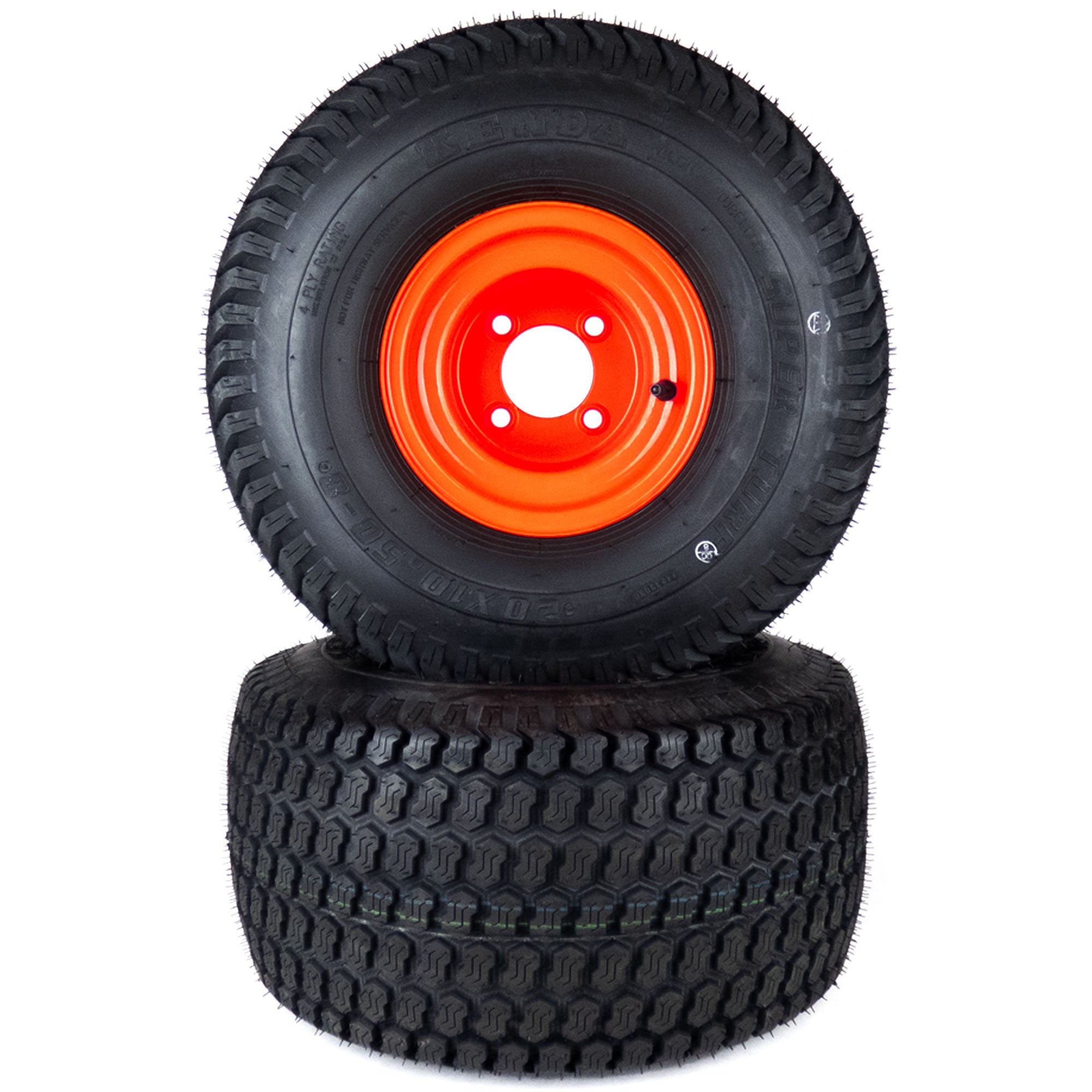 (2) Super Turf Tire Assemblies 20x10.50-8 Fits Bad Boy ZT Elite 2007-2 ...