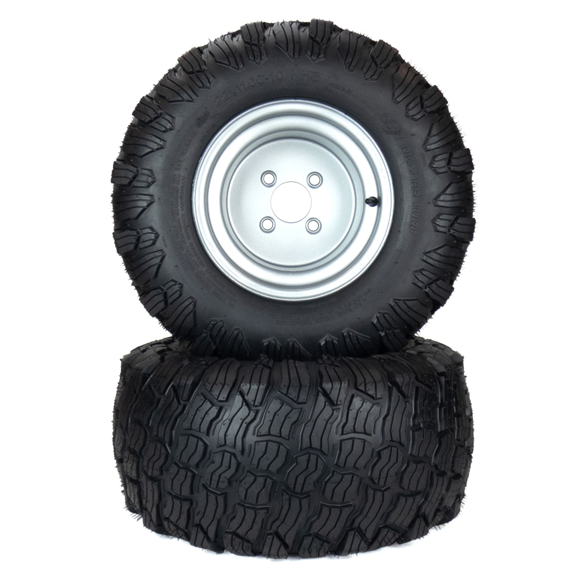 (2) Reaper Turf Tire Assemblies 22x11.00-10 Fits Hustler Raptor SDX 54 ...