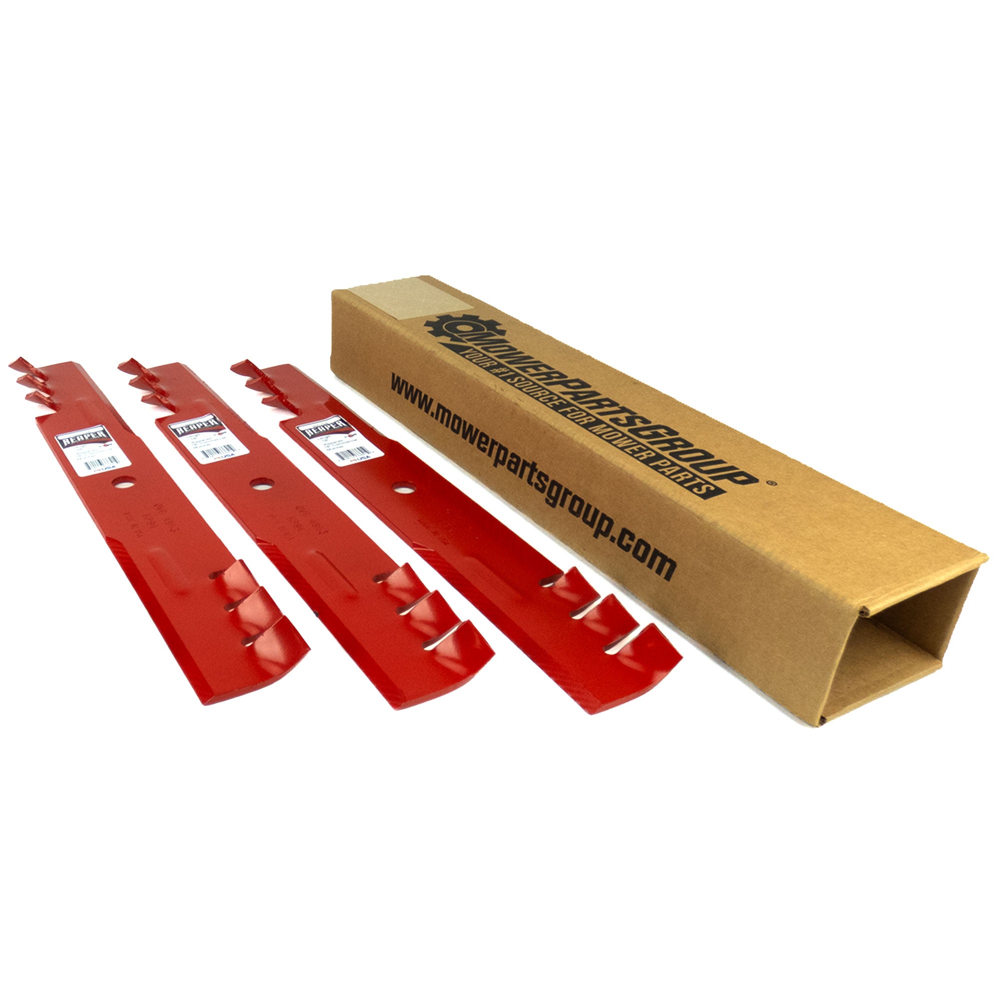 (3) Mulching Reaper Blades for 50" 52" 54" Tiger Cub Wildcat A48108 PT ...