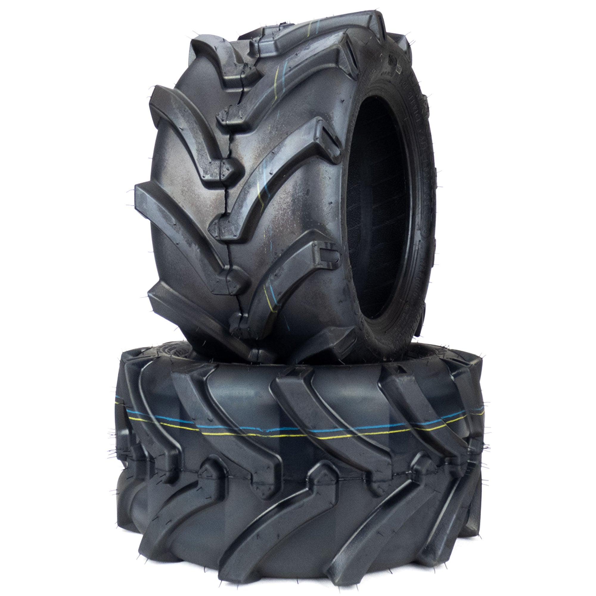 (2) OTR Lawn Trac 18x8.50-10 Bar Lug Tires 4 Ply Rating Heavy Duty ...